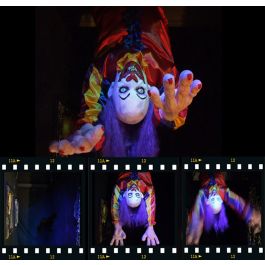 Clown Dropper Flailer : Poison Props Animatronic Prop - FrightProps.com
