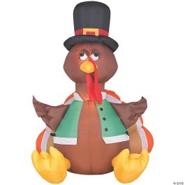 Airblown Happy Turkey Inflatable - FrightProps.com
