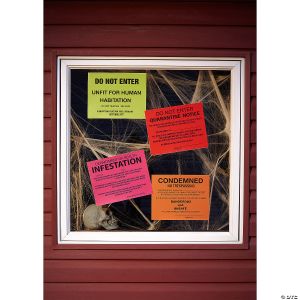 Condemned Signs - 4 Pack